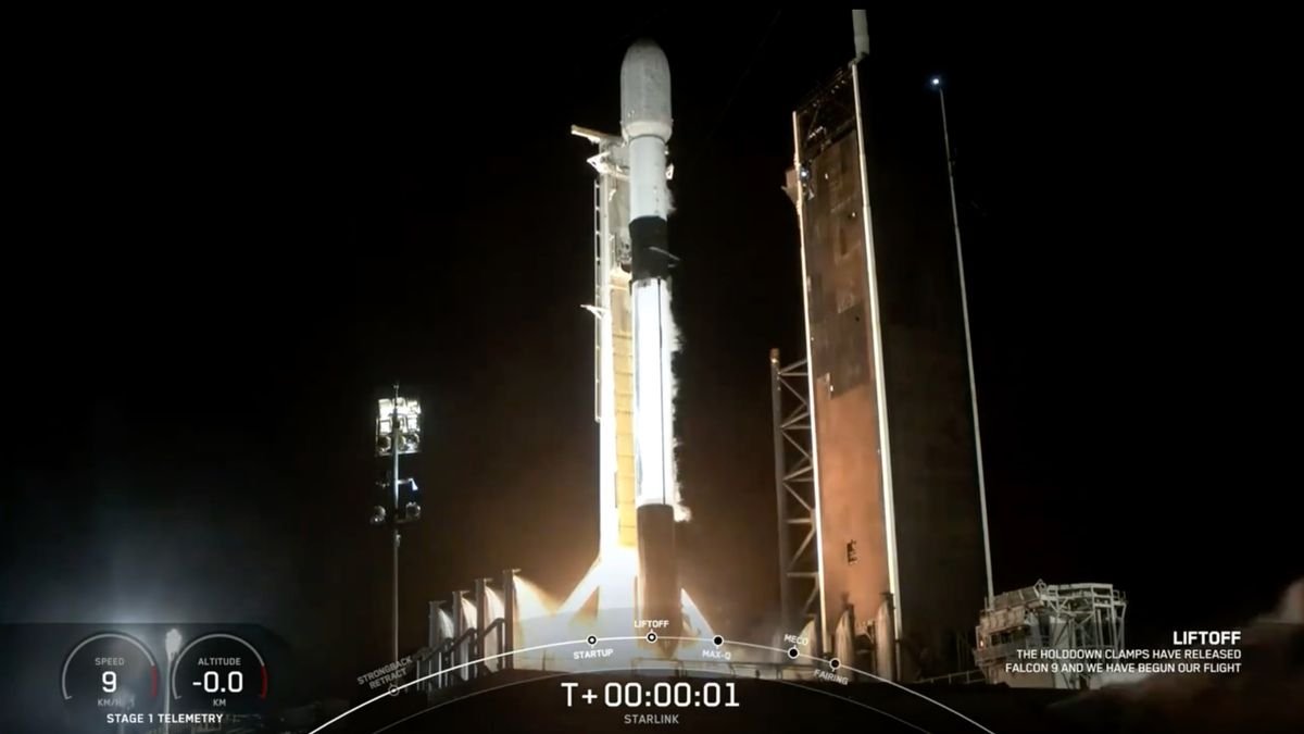 Spacex Lance Les Satellites Starlink Pour La 62e Mission Record De L
